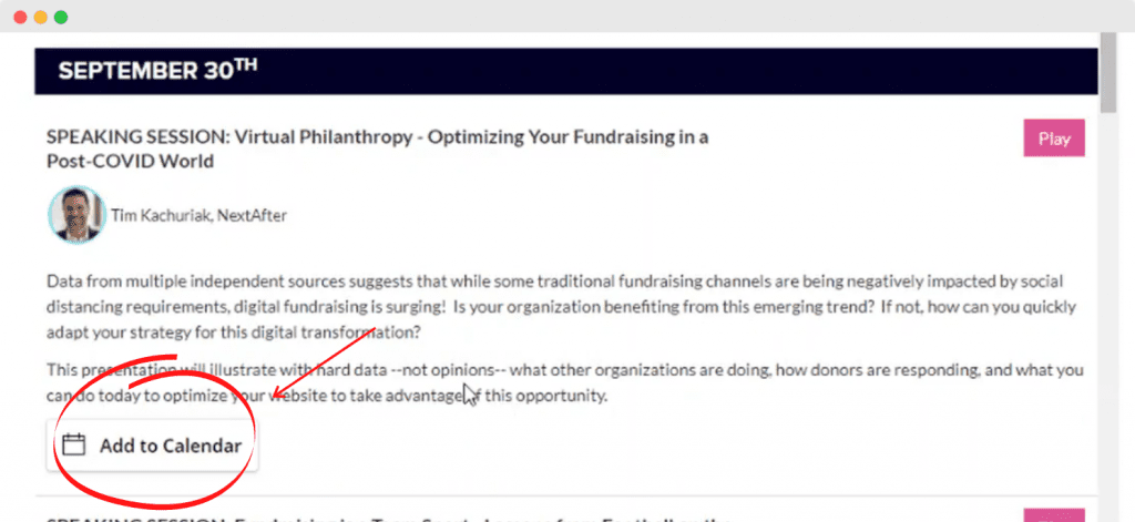 Our New Personalized Webinar Agenda Helps Attendees Customize Their Event | vFairs