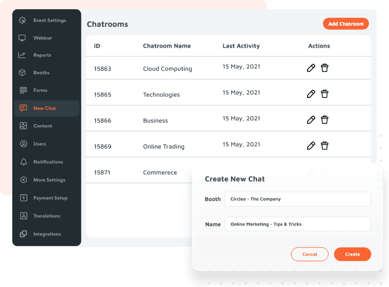 Event Builder | Virtual Events | vFairs