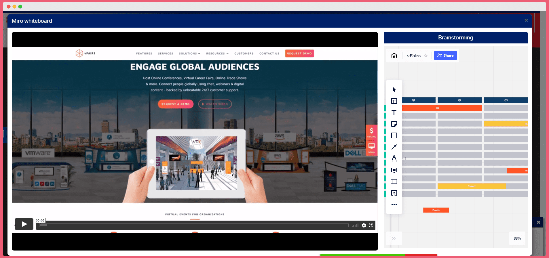 Product Update: Collaborate through Miro Whiteboarding Sessions