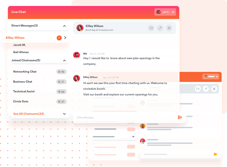 Event Networking and Chat Features | vFairs